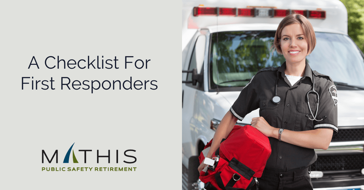 Putting Your Affairs in Order: A Checklist for First Responders ...